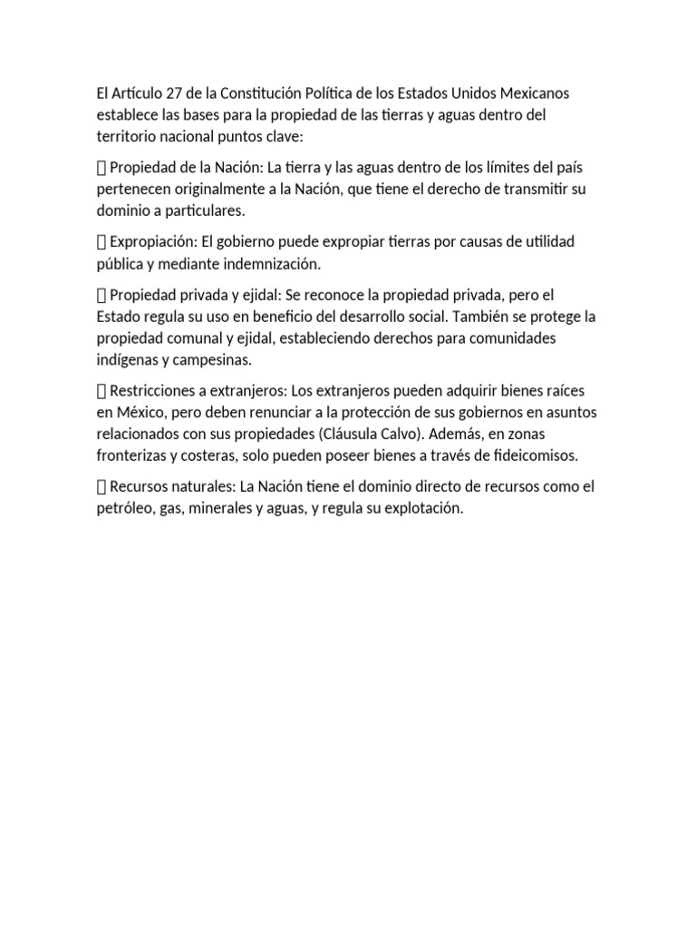 Articulo 27 | PDF