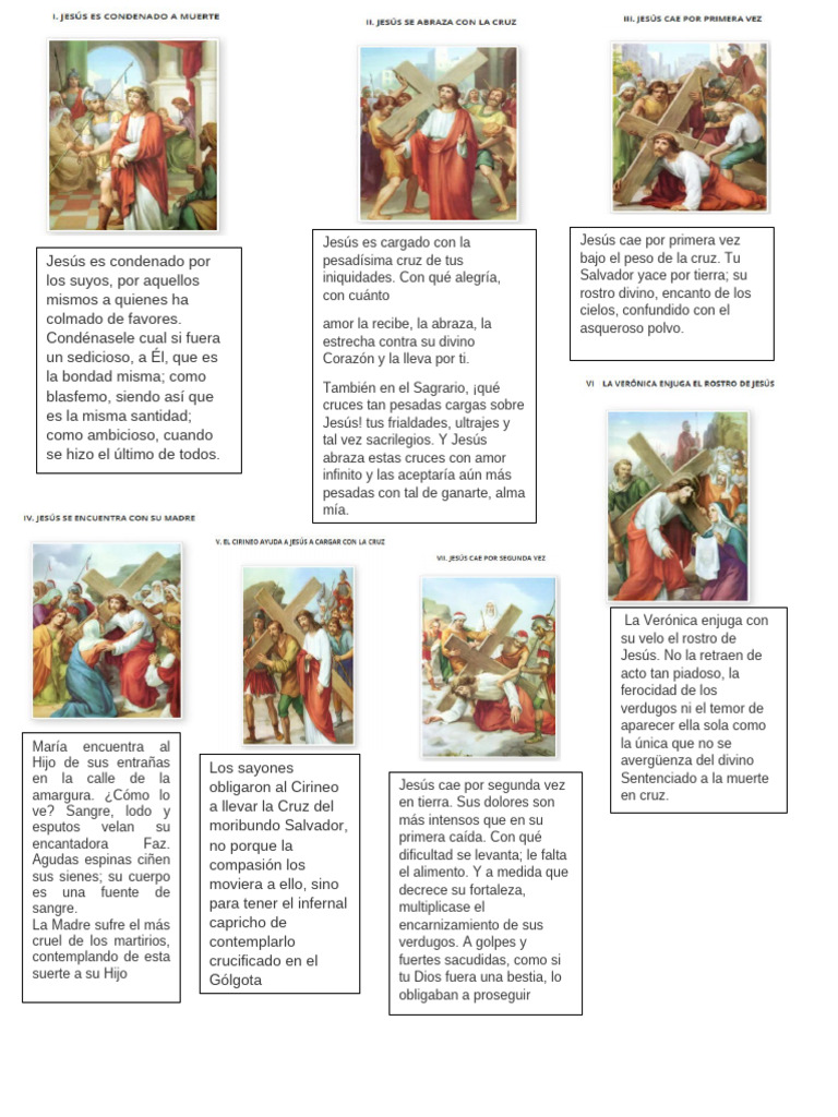 7 Estaciones Via Crucis | PDF | Creencia religiosa y doctrina