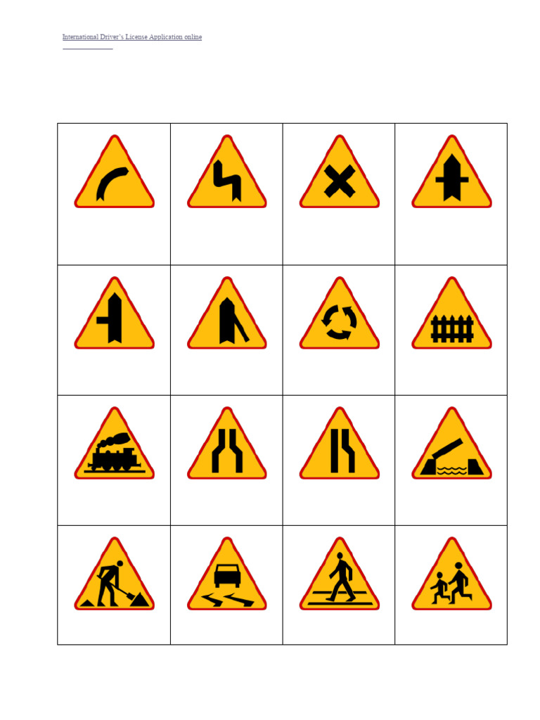 Poland Road Traffic Signs | PDF | Traffic | Intersection (Road)