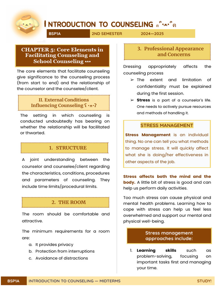 MIDTERMS Intro To Counseling 2 | PDF | Counseling Psychology ...