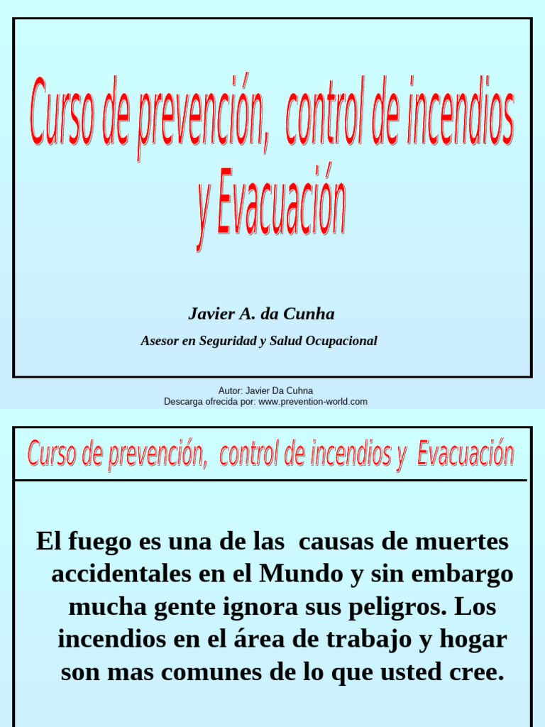 Prevención y Extinción de Incendios | PDF | Incendios