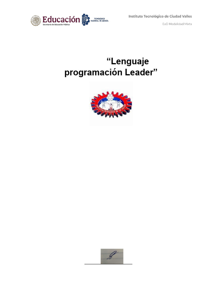 U2 E2 Lenguaje de Programacion Leader | PDF | Automatización | Inductor