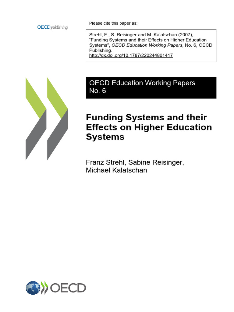 Funding Systems and Their Effects On Higher Education Systems | PDF ...