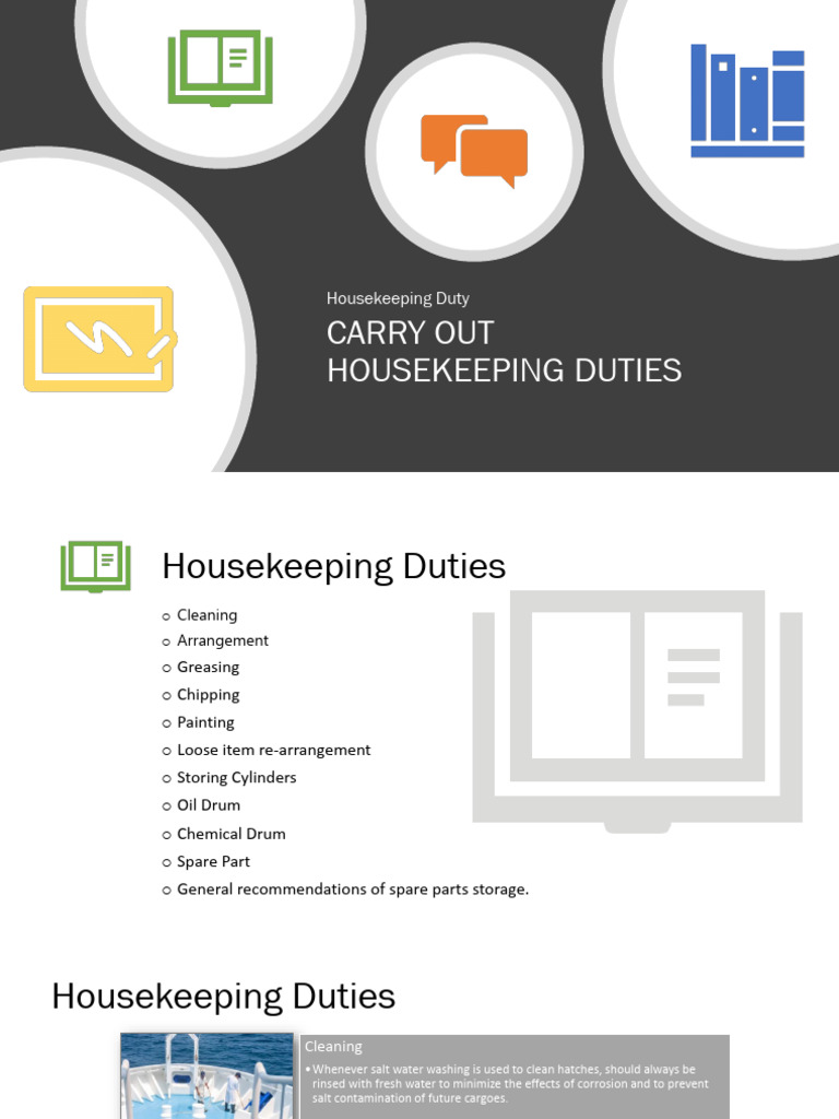 Essential Housekeeping Duties Guide | PDF