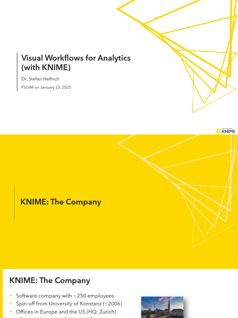 Dr Stefan Helfrich PPTs- KNIME Analytics | PDF | Databases | Ibm Db2