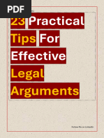 Effective Heads of Argument Guide | PDF | Precedent | Argument