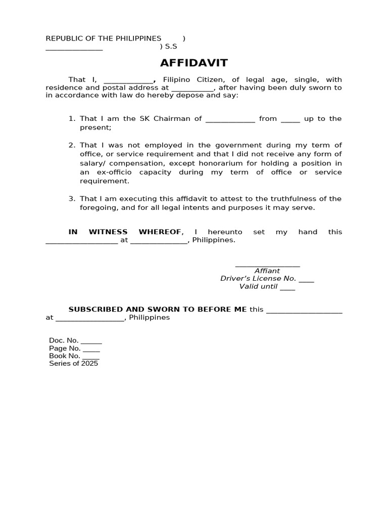 Aff - CSC - Form | PDF