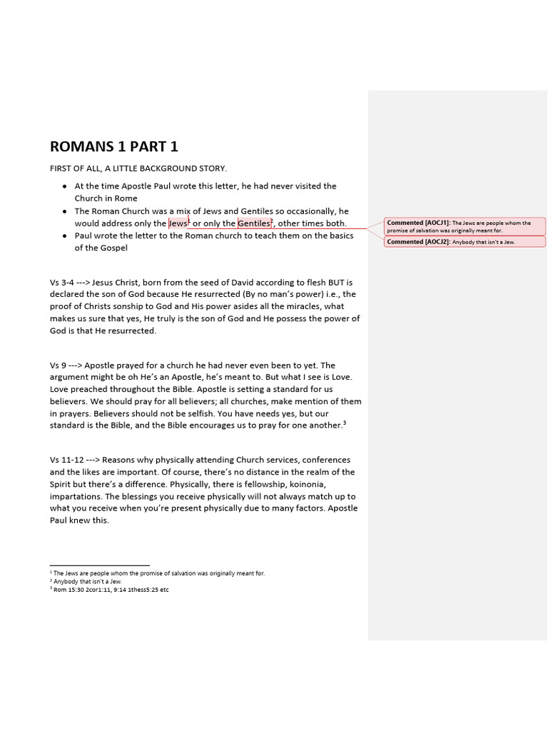 Romans 1 | PDF