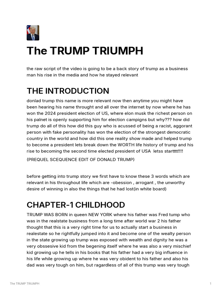 The Trump Triump | PDF
