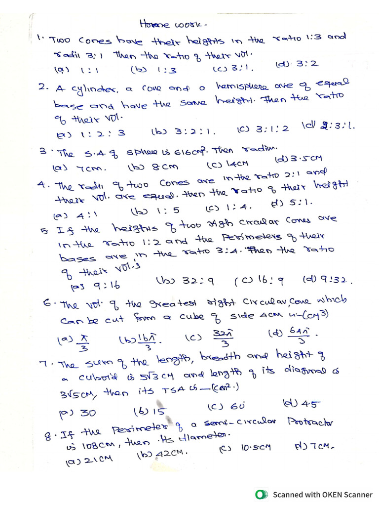 Class 10 Practice Questions | PDF