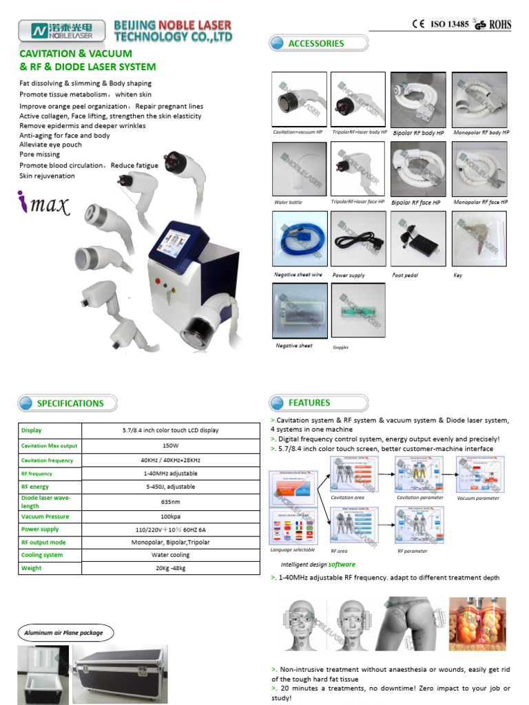5) cav&RF&laser&vacuum - Brochure - 1.0 | PDF | Skin | Laser