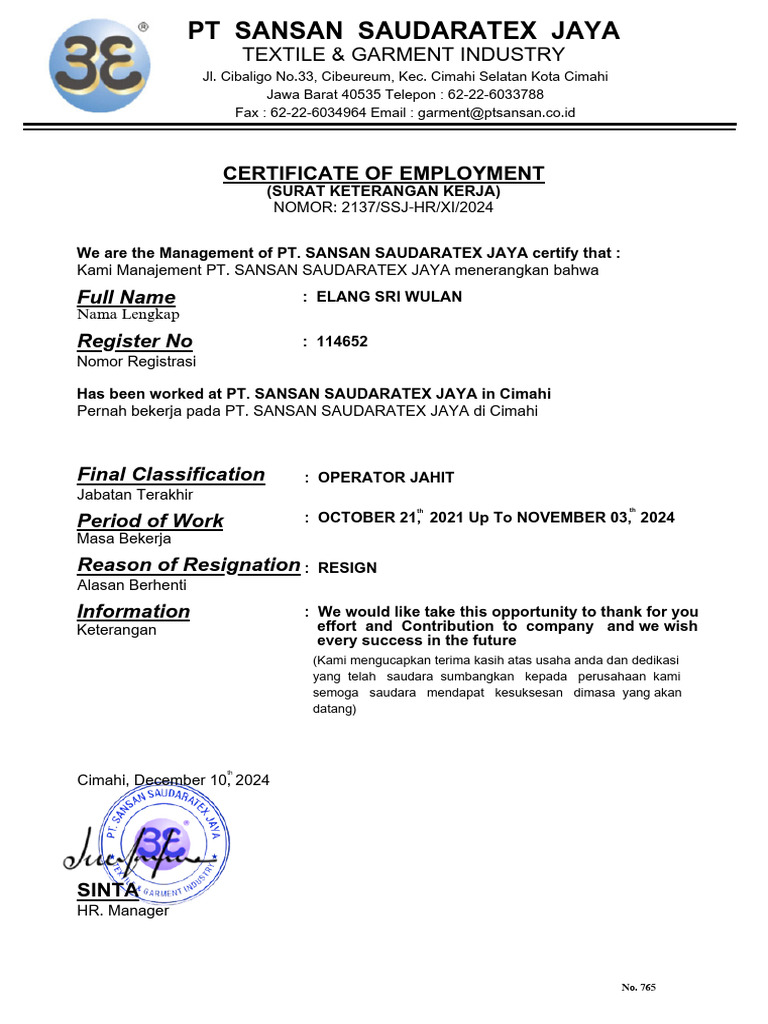 File Paklaring - 20250301 - 114855 - 0000 | PDF