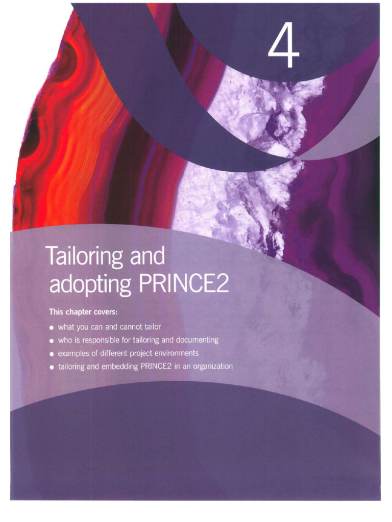 Chapter 4 - Tailoring & Adopting PRINCE2 | PDF