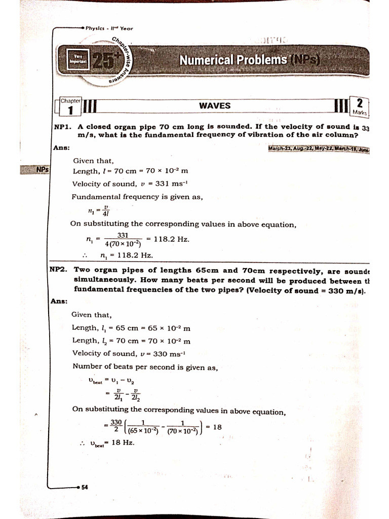 All Chapter Problem S Second Year | PDF