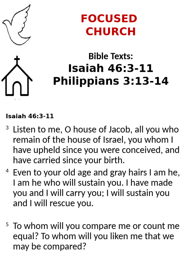 Focused Church_Sermon for UCCP Compostela Church Anniversary | PDF ...