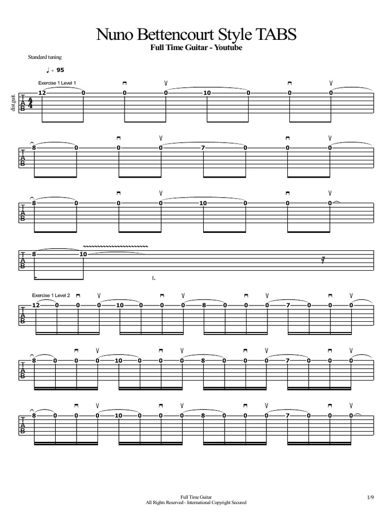 Nuno Shred Made Easy Tabs | PDF