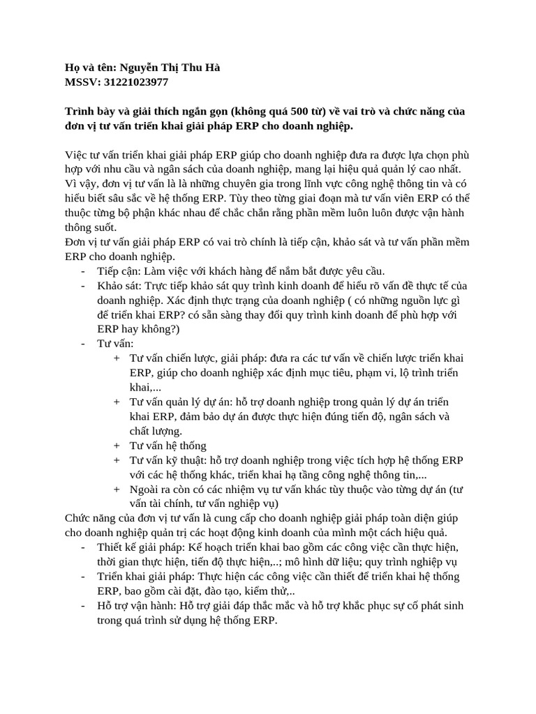 (Erp) BTCN - 19 - 1 | PDF