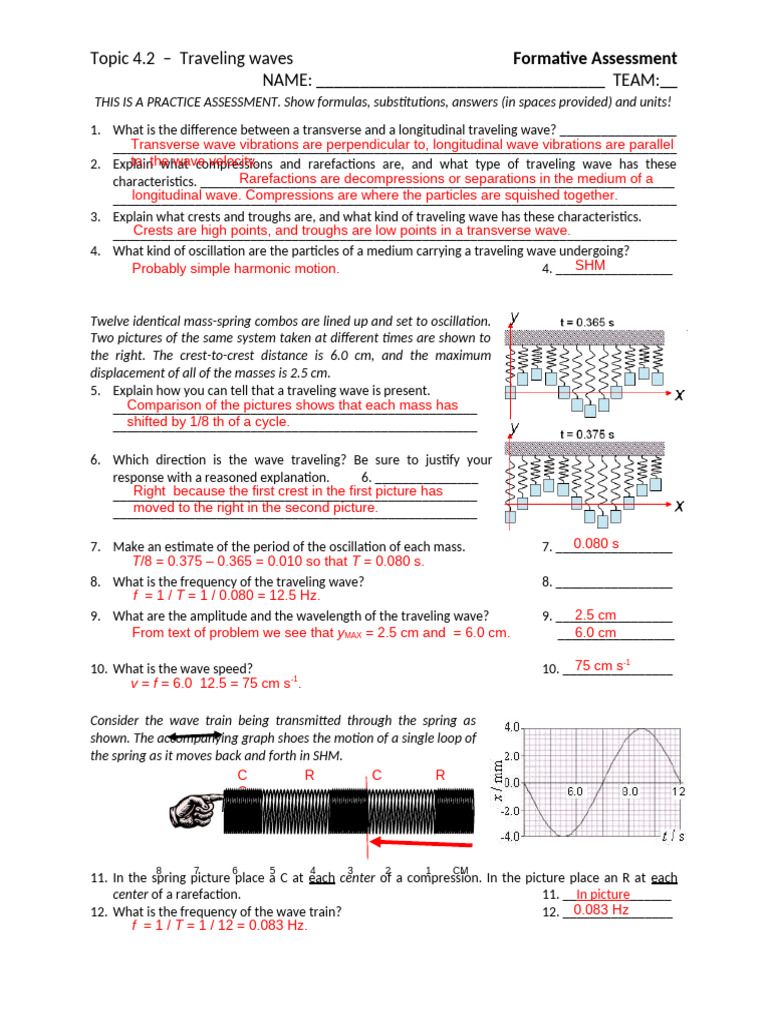 4.2 Travelling Waves, Wiki ANS | PDF | Waves | Light
