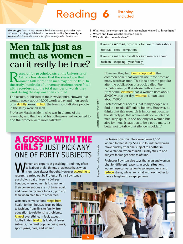 EF 4th Inter Reading 3.2 | PDF