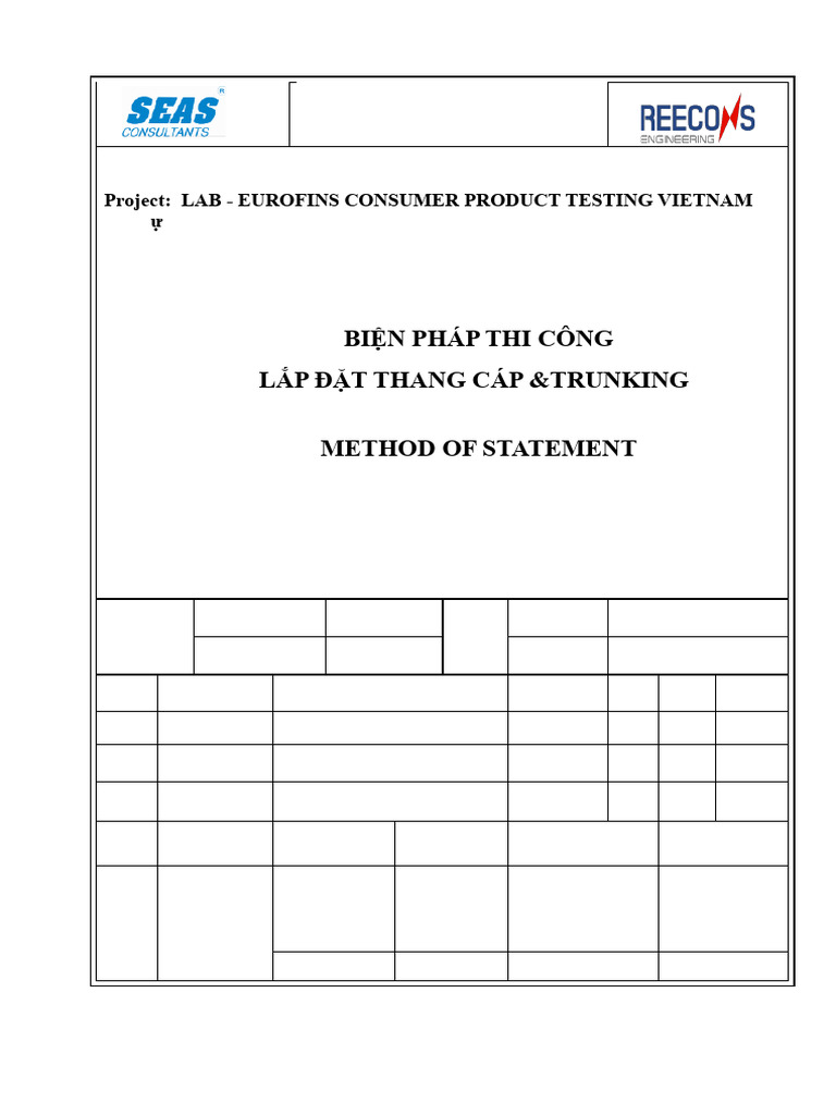 MOS.03_Installation Cable Tray, Ladder and Trunking _Electrical System ...