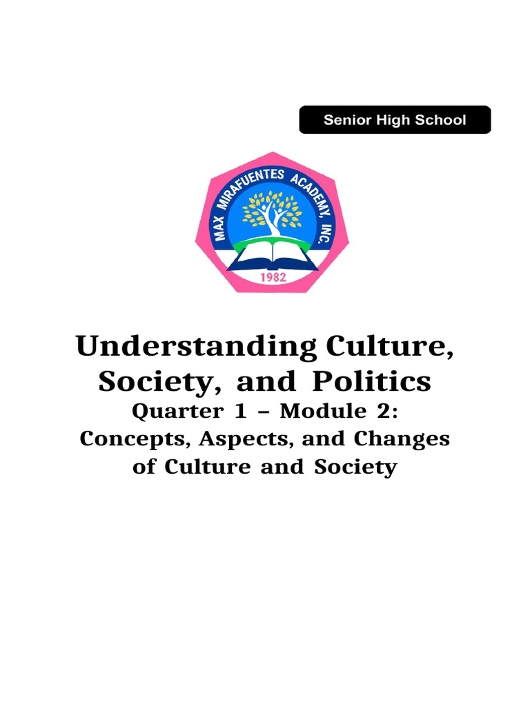Ucsp q1 Mod 2 Conceptsaspectsandchanges Relayout | PDF | Traditions | Knowledge