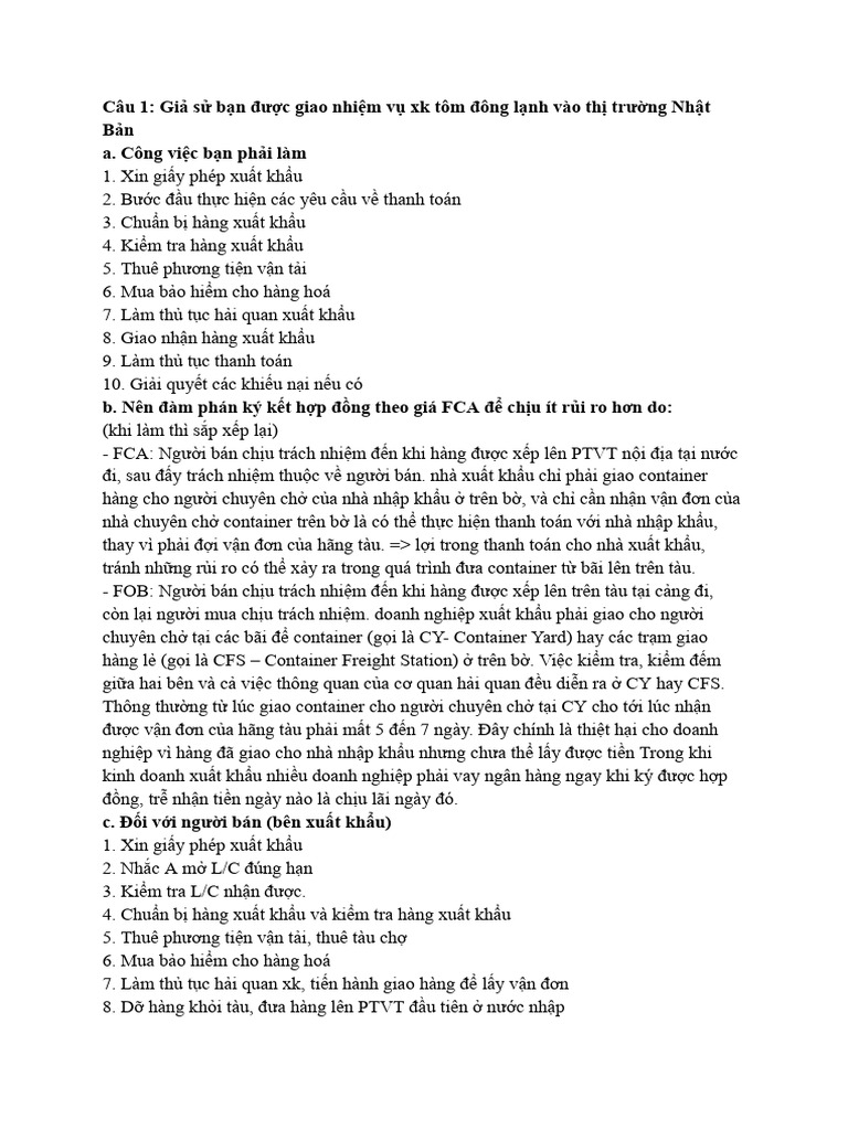 GIẢI ĐỀ KTRA QTKDTMQT | PDF