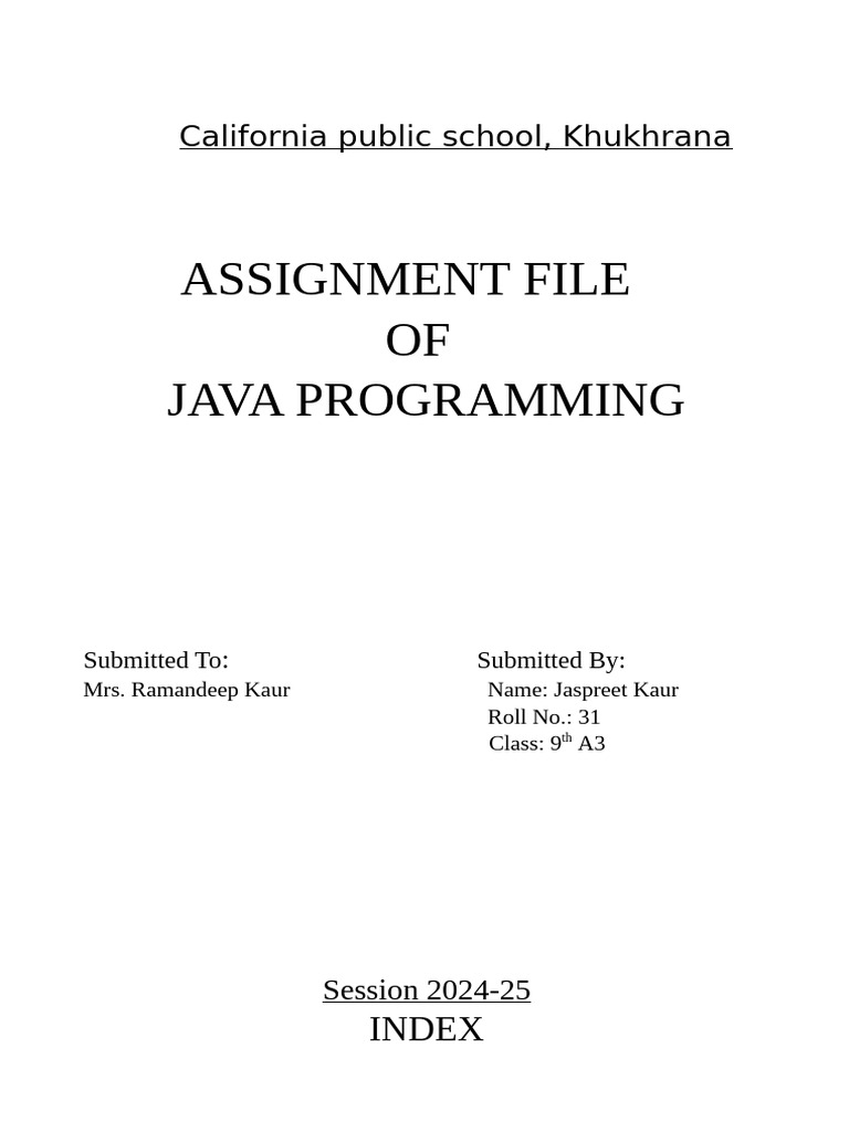 Java Programming Assignment Overview | PDF | Volume | Fahrenheit
