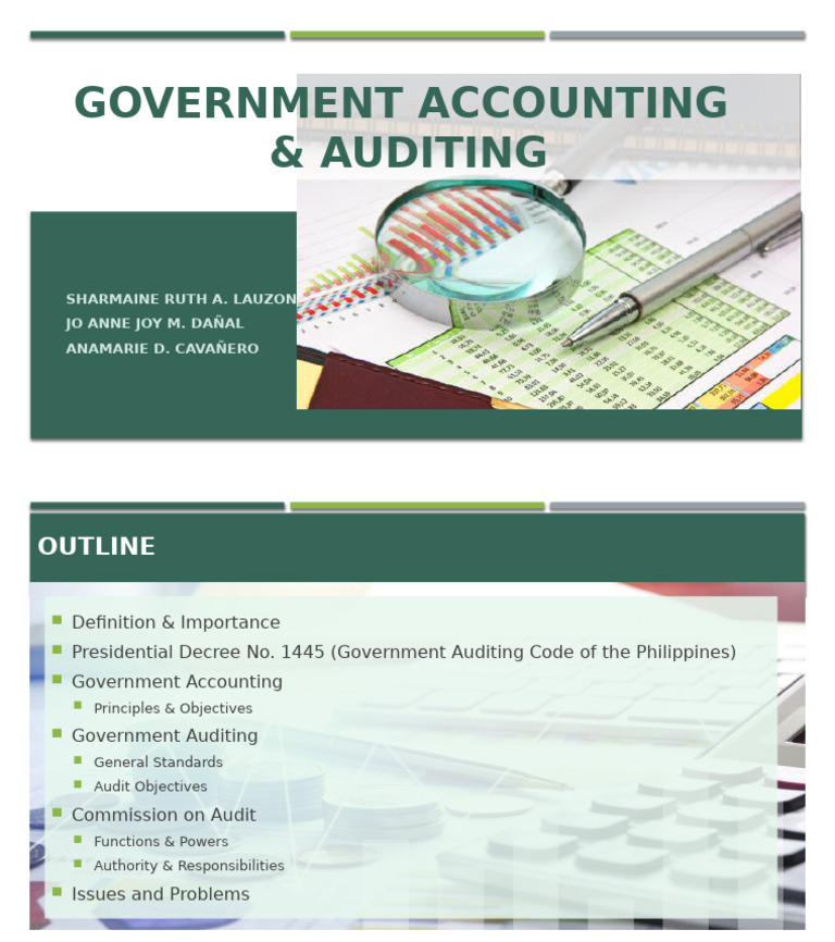 Outline on Government Accounting _ Auditing | PDF