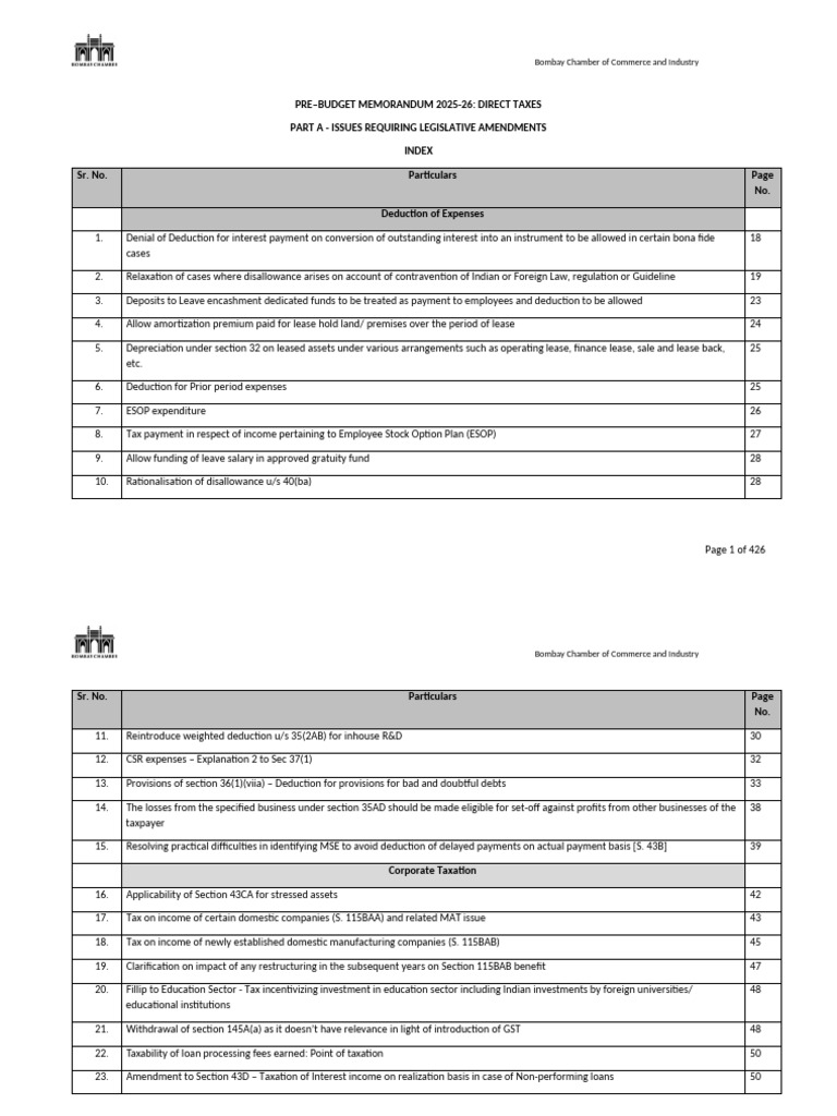 Part-A-BCCI-Pre-Budget-Representations-Direct-Tax-2025-Legislative ...