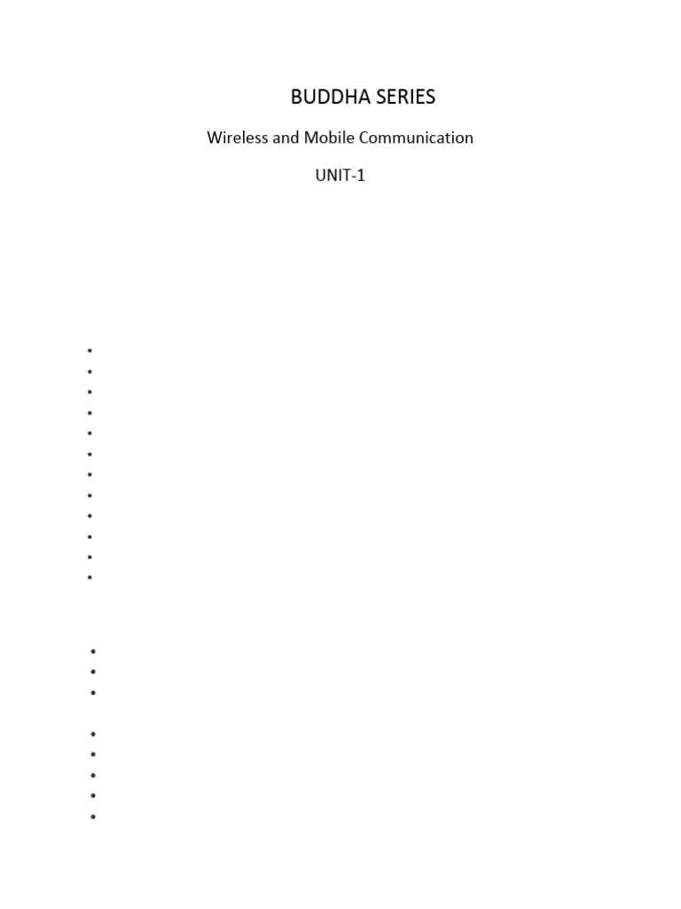 U-1Part-1 | PDF | Cellular Network | Modulation