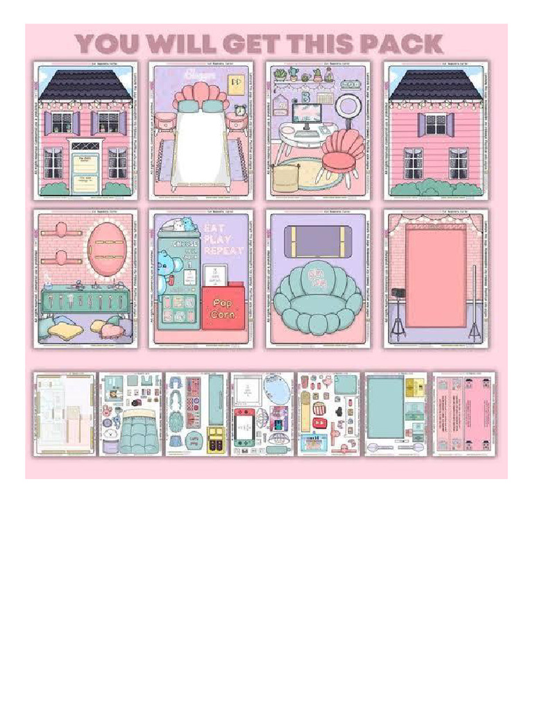 Hello Kitty Paper Dollhouse | PDF