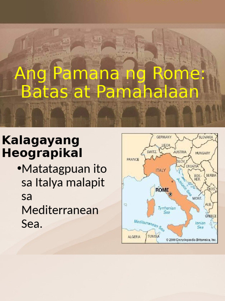 Ang Pamana NG Rome | PDF