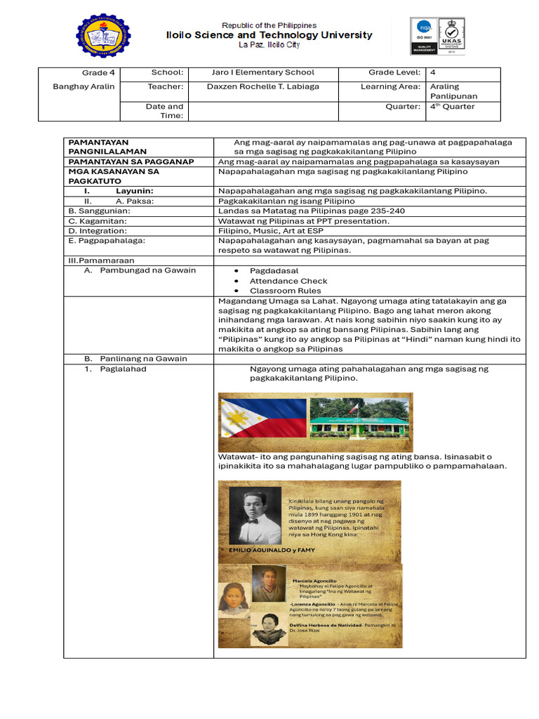 Ap Lesson Plan G4-1 | PDF