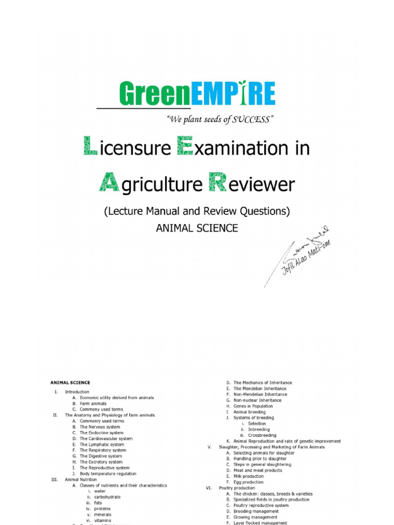 Green Empire Animal Science | PDF