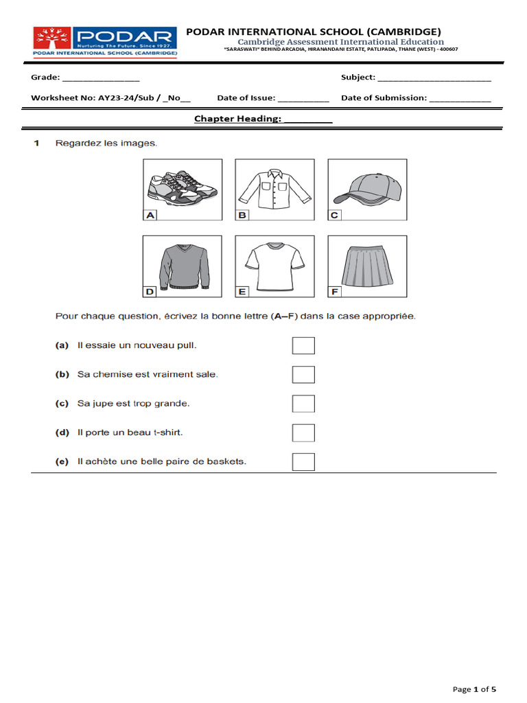 G8 Reading Worksheet 2 | PDF