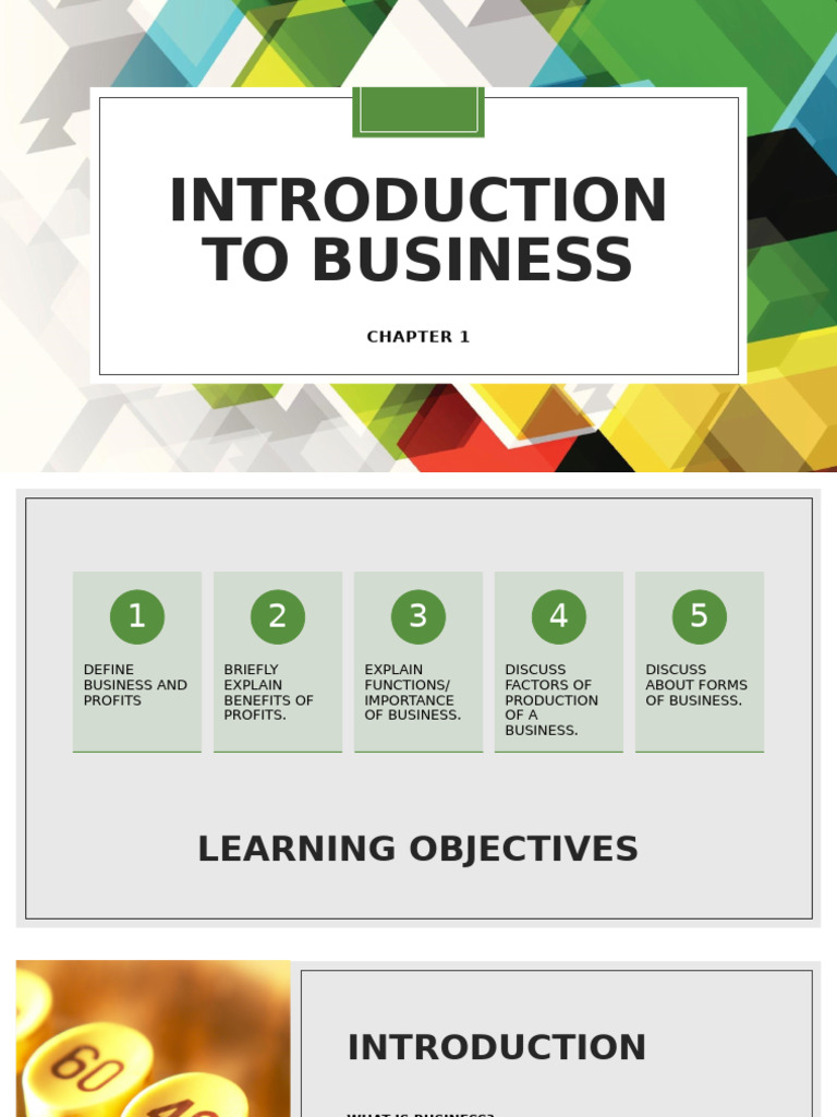 Topic 1-Introduction To Business | PDF | Sole Proprietorship | Business