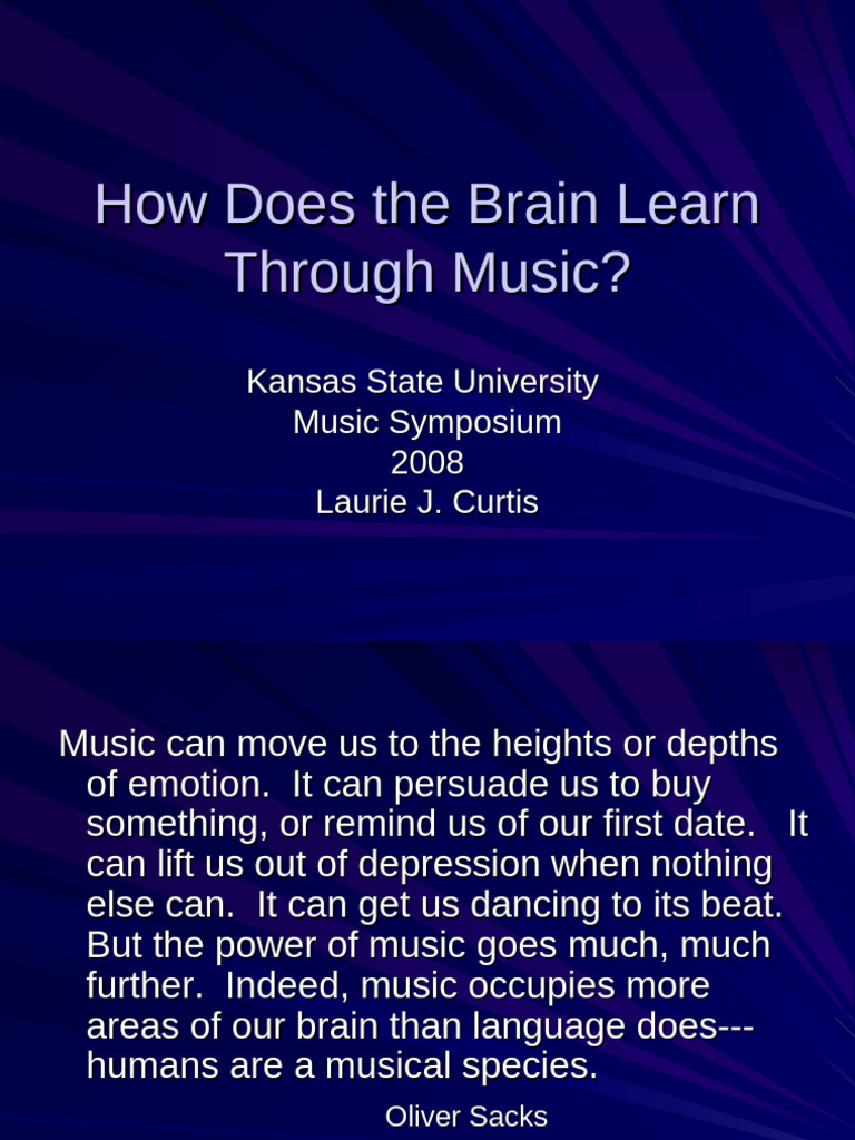 Music's Impact on Brain Learning | PDF | Memory | Learning
