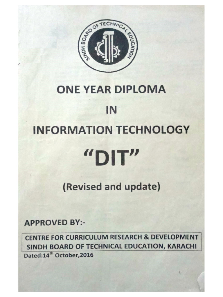 Dit Course Outline-1 | PDF