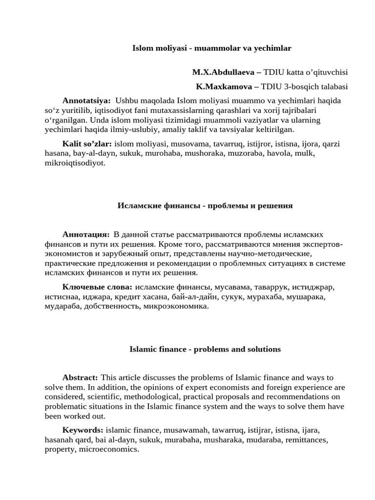 Maxkamova Komila | PDF