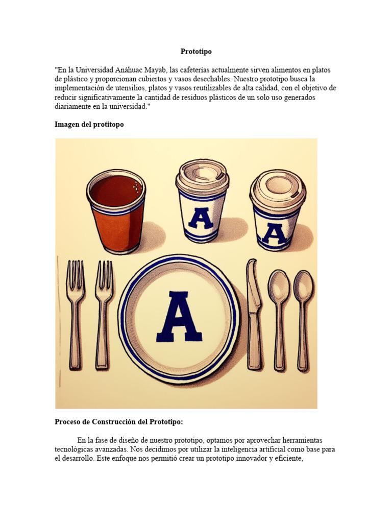 Prototipo de Utensilios Reutilizables | PDF