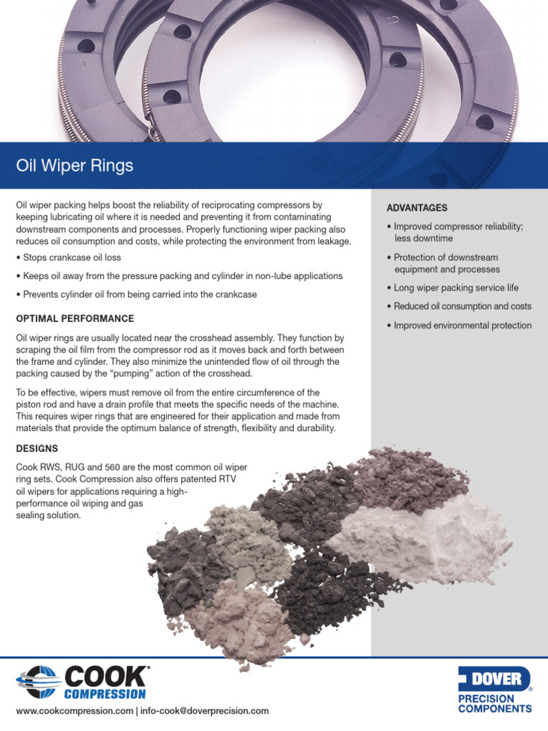CCO 2WIPR ENUS Oil Wiper Rings | PDF | Mechanical Engineering