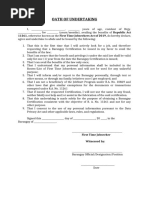 RA 11261 Form 2 - Oath of Undertaking | PDF | Common Law | Justice