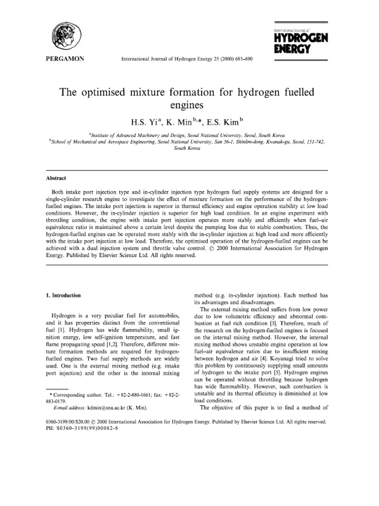 Fuel Hydrogen | PDF