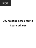 100 Razones para Amarte | PDF