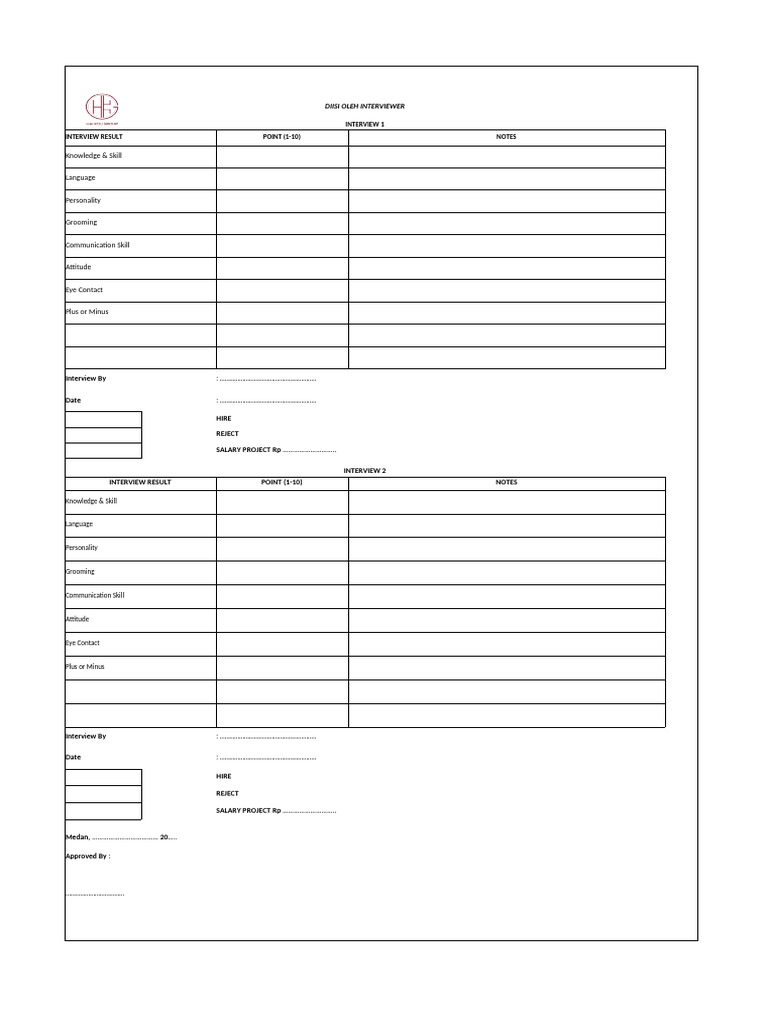 Form Interview | PDF