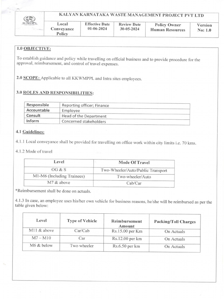 Local Conveyance | PDF