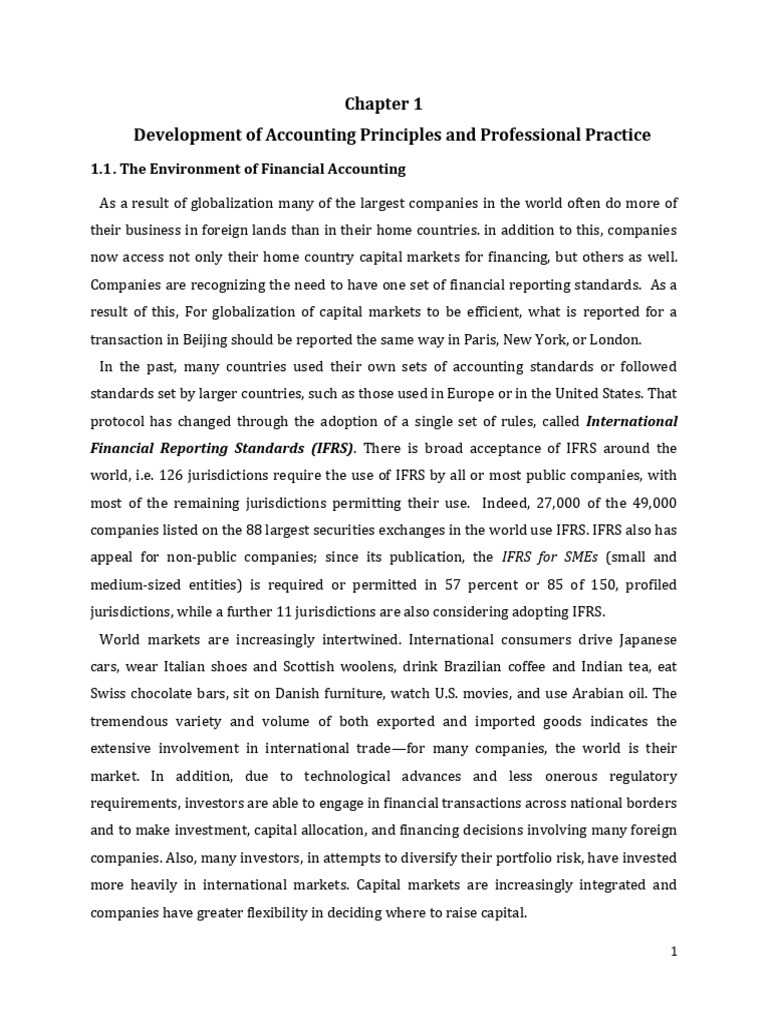 Intermediate FA Chapter 1 | PDF | Historical Cost | Fair Value