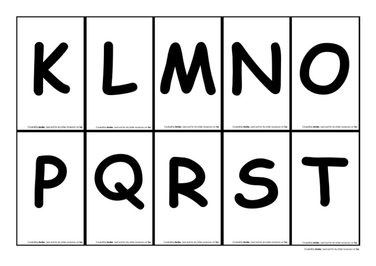 Easy Cut Letters K-T Caps | PDF