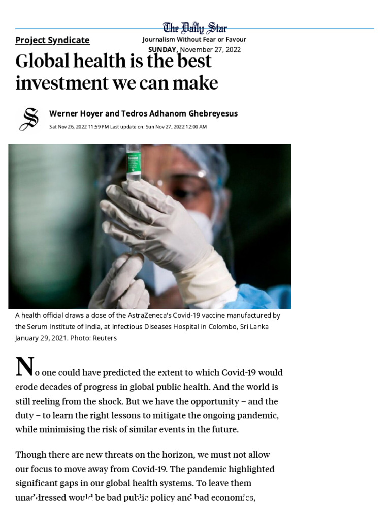 Ethics On The Rocks - The Daily Star | PDF | Food Security | Global Health