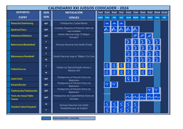 Calendario para Edición Versión 1 Rev SG | PDF | Juegos de habilidad ...